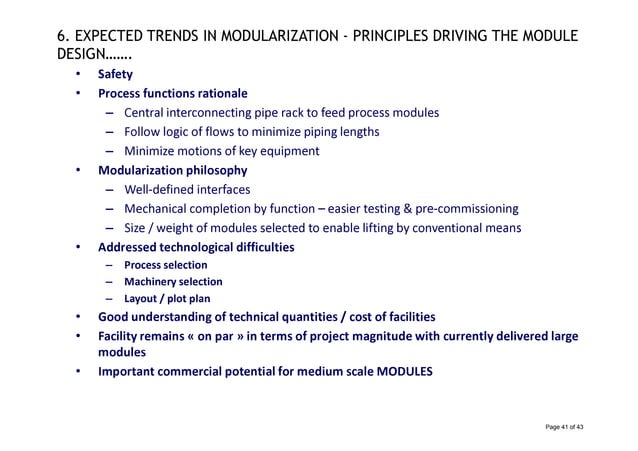 Fast tracking epc project using modularization mg | PPT