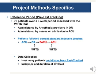 Fast Tracking Ambulatory Surgery Patients | PPTX