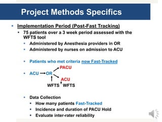 Fast Tracking Ambulatory Surgery Patients | PPT