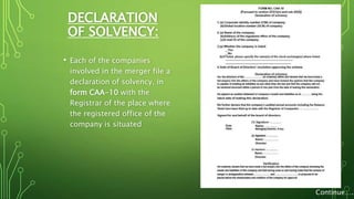 Fast track merger | PPTX