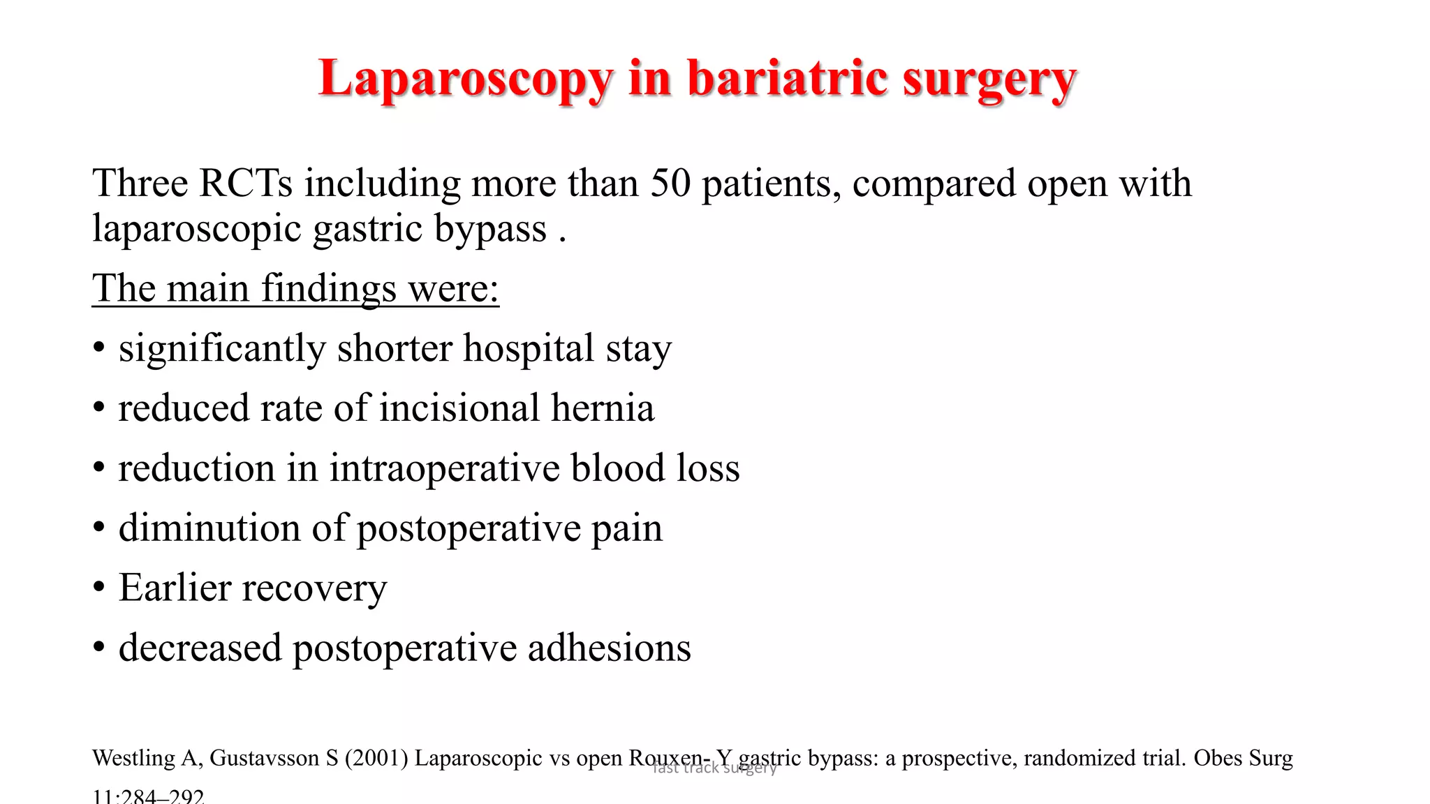 Fast track surgery eras 2 | PPTX