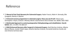 Fast track surgery eras 2 | PPTX