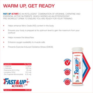 Fast&Up- Energy gels, Pre, During & Post workout Supplements | PDF