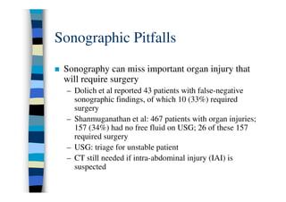 Focused Abdominal Sonography for Trauma | PDF