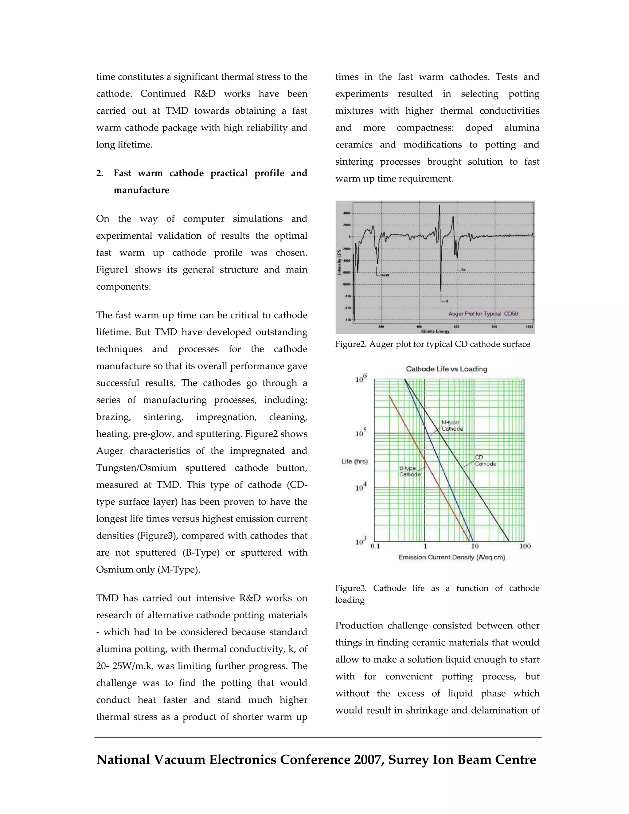 Fastwarm Cathode Design | PDF
