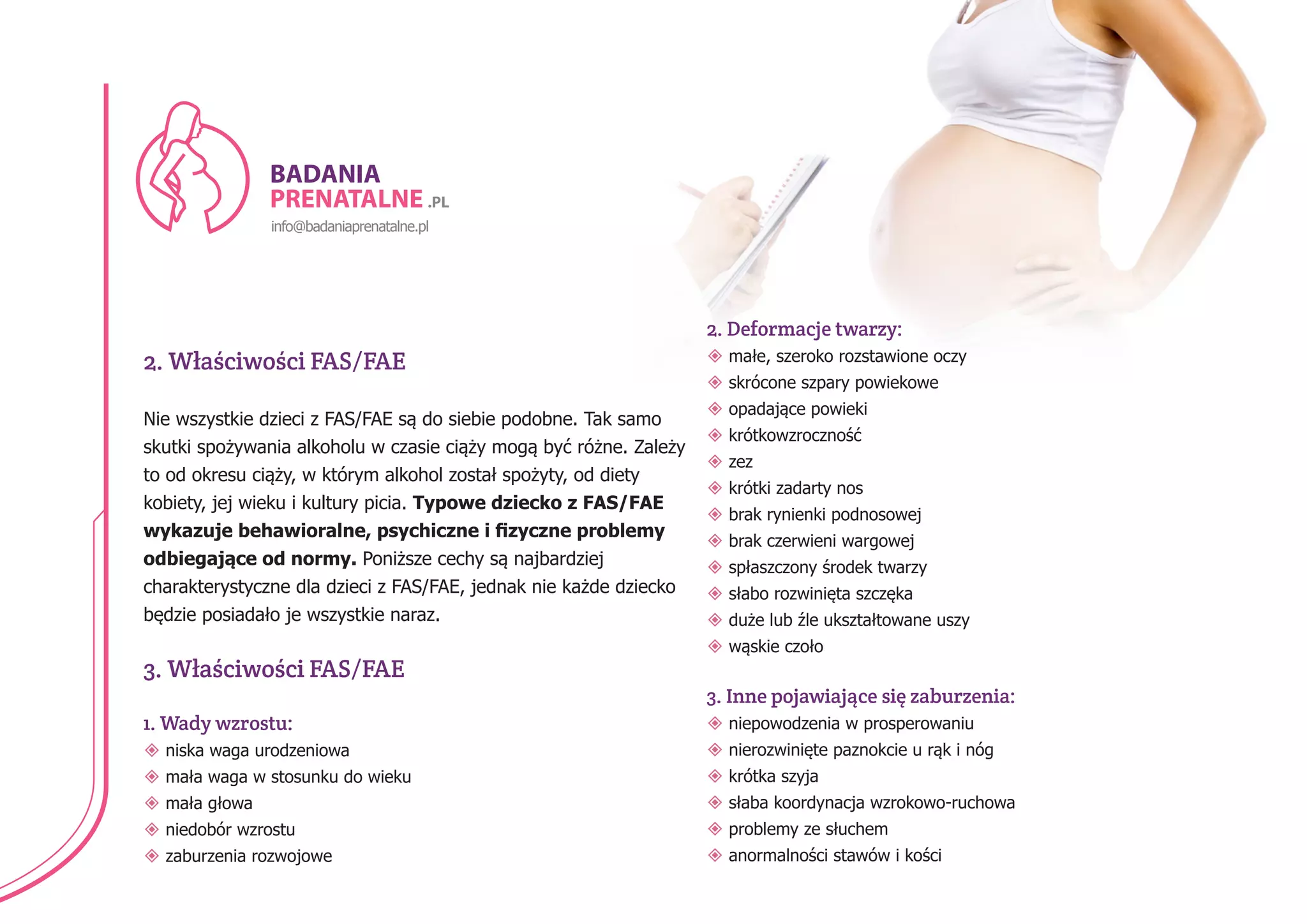 FAS - Zespół Alkoholowy Płodu (Fetal Alcohol Syndrome) | PDF