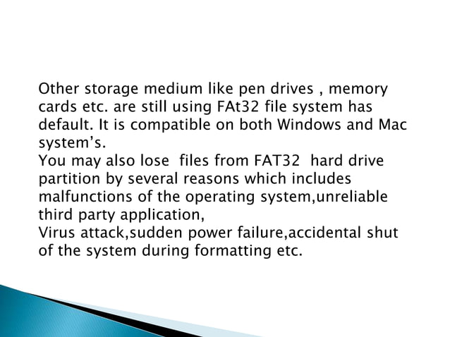 Fat 32 file system | PPTX