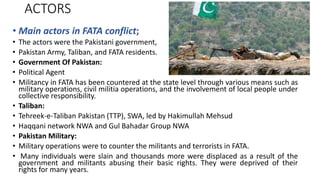 Presentation on War on Terror in FATA, Pakistan | PPT