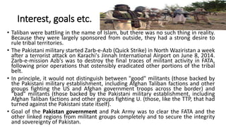 Presentation on War on Terror in FATA, Pakistan | PPT