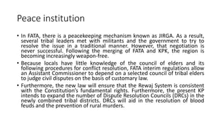 Presentation on War on Terror in FATA, Pakistan | PPT