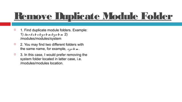 Fatal error my sql duplicate packages | PPT