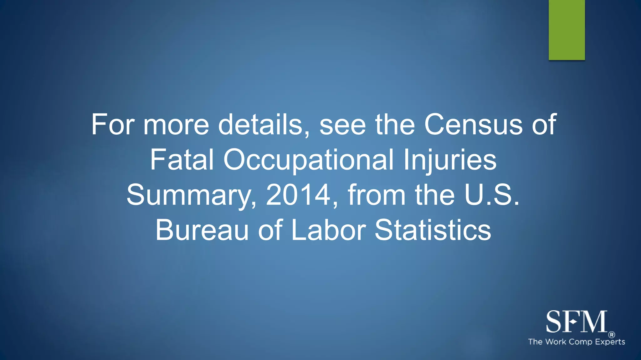 Fatal Work Injuries in the U.S. | PPTX