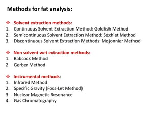 Fat analysis | PPTX