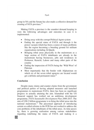 Fata political regime changing legal administrative status of tribal ...