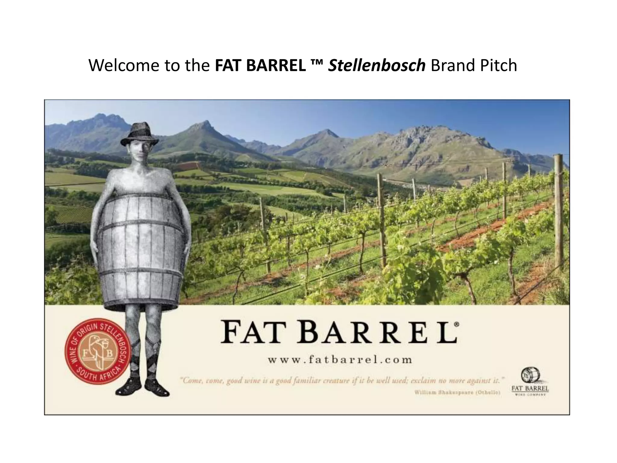 Fat Barrel Wine Company | PPTX