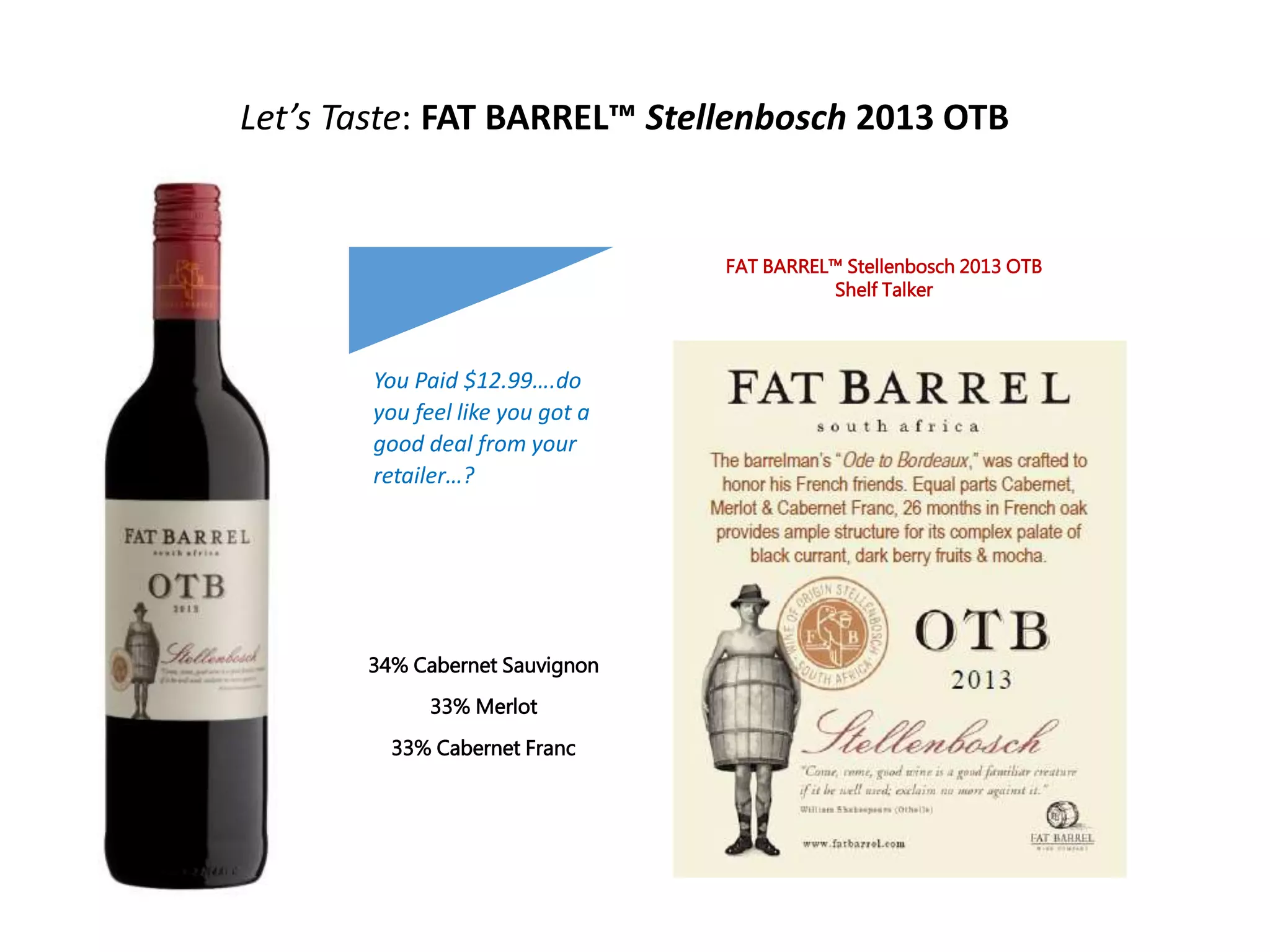 Fat Barrel Wine Company | PPTX