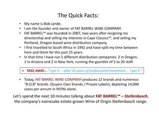 Fat Barrel Wine Company | PPTX