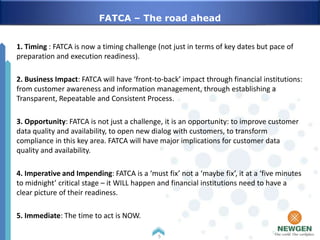 FATCA Compliance Solution by Newgen | PPTX