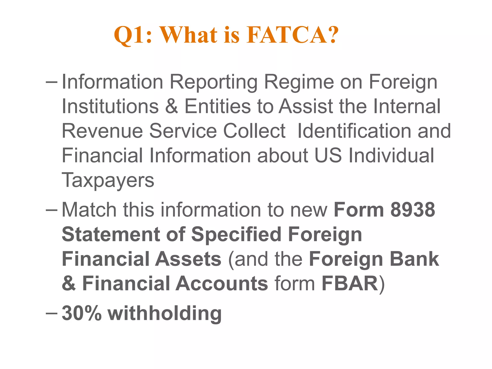 FATCA for swiss banks workshop latam | PPT