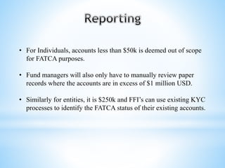 FATCA OVERVIEW | PPTX