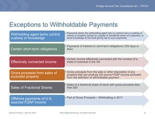 FATCA Imperative: A Practical Approach to Compliance | PPT