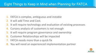 Newgen Presentation on FATCA | PPTX