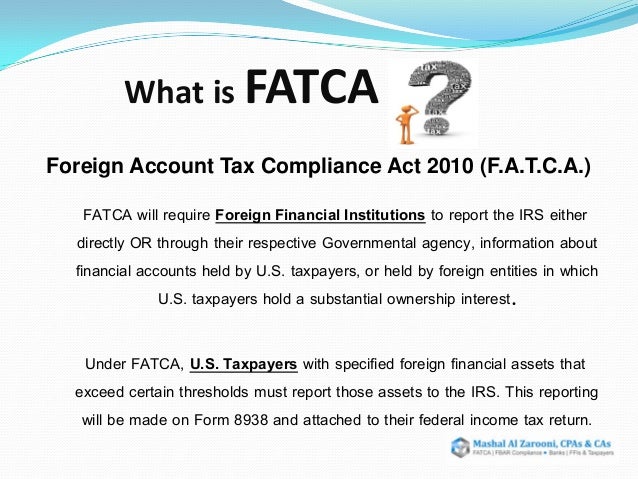 FATCA Implications