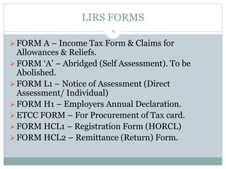 LIRS Compliance Requirements for MSMEs | PPTX | Small and Medium-sized ...
