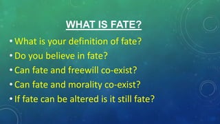 Fate in the iliad | PPTX