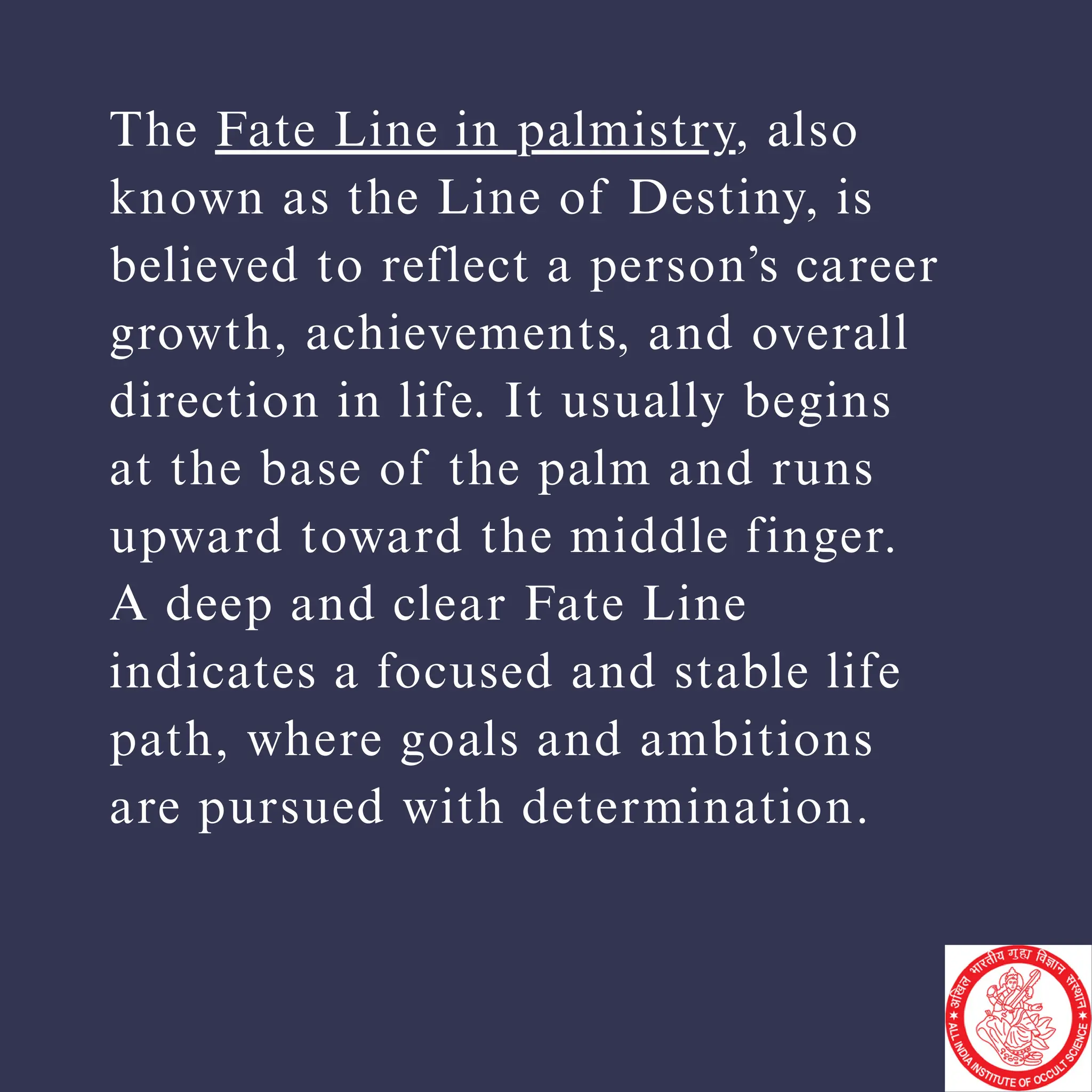 Understanding the Fate Line in Palmistry | PDF