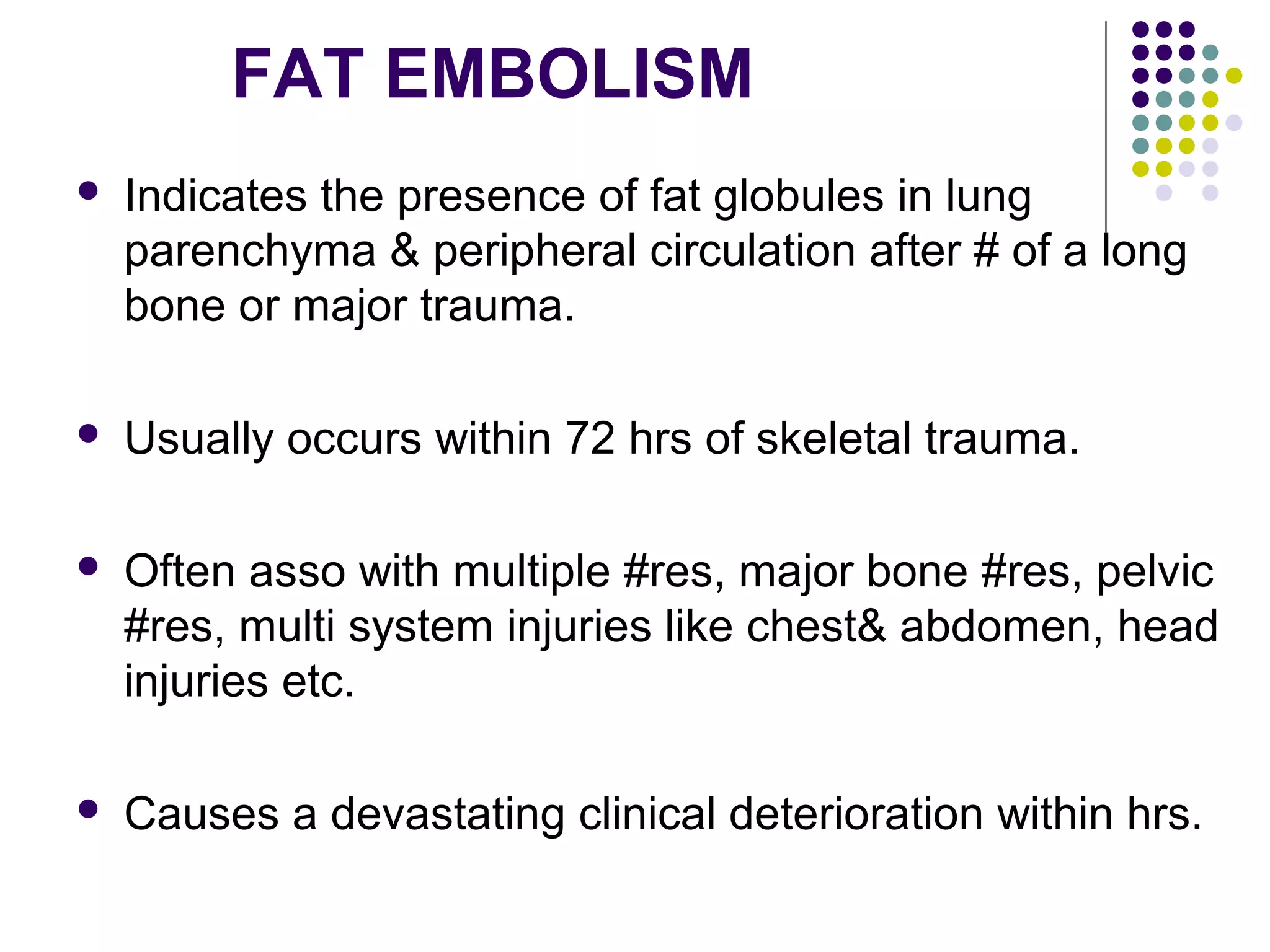 Fat embolism | PPT