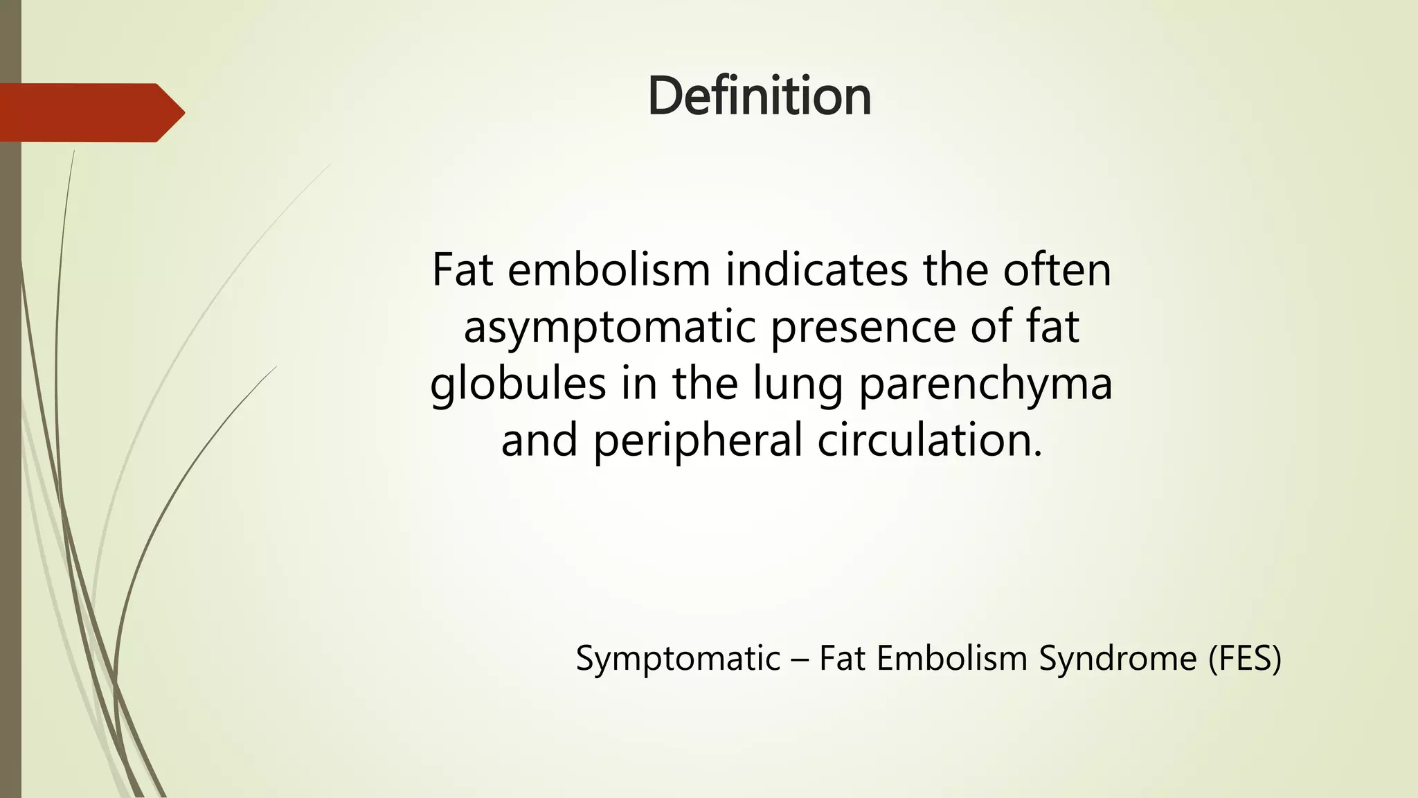 Fat embolism | PPT