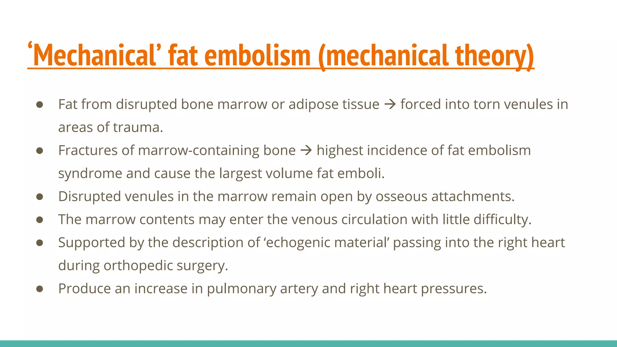 Fat embolism | PPT