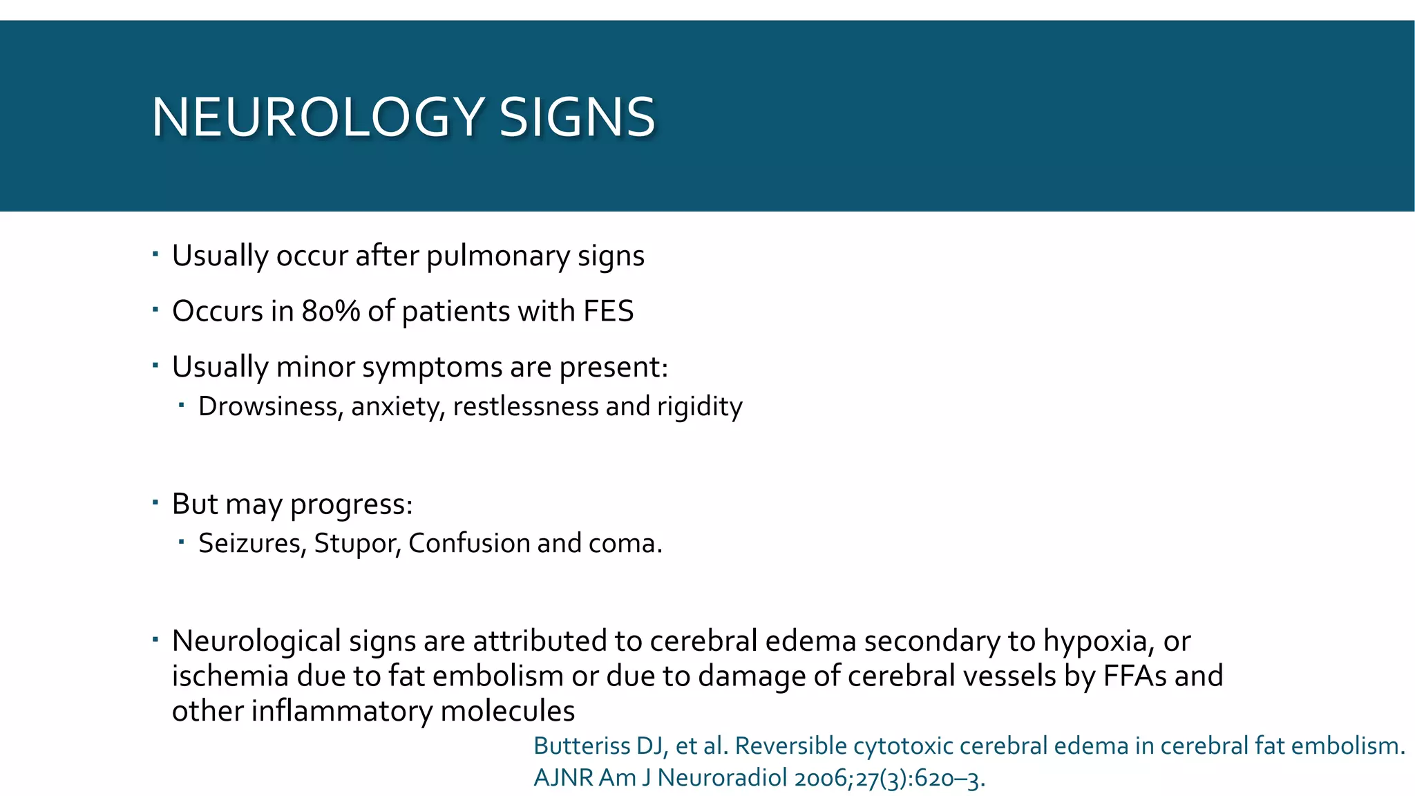 Fat embolism Syndrome | PPTX