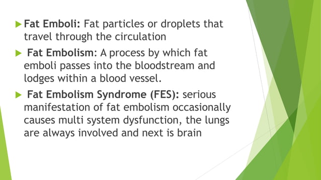 fat embolism.pptx | Bone and Joint Conditions | Diseases and Conditions