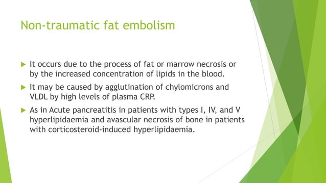 fat embolism.pptx | Bone and Joint Conditions | Diseases and Conditions
