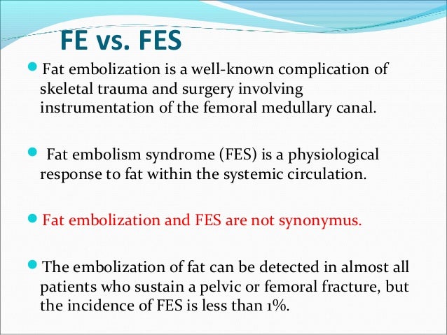 Fat embolism syndrome