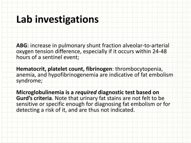 Fat embolism syndrome | PPTX