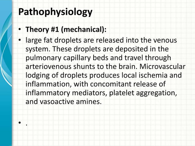 Fat embolism syndrome | PPTX
