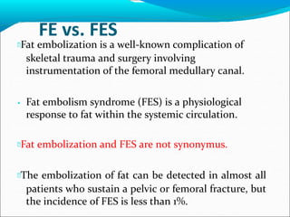 Fat Embolism Syndrome | PPT