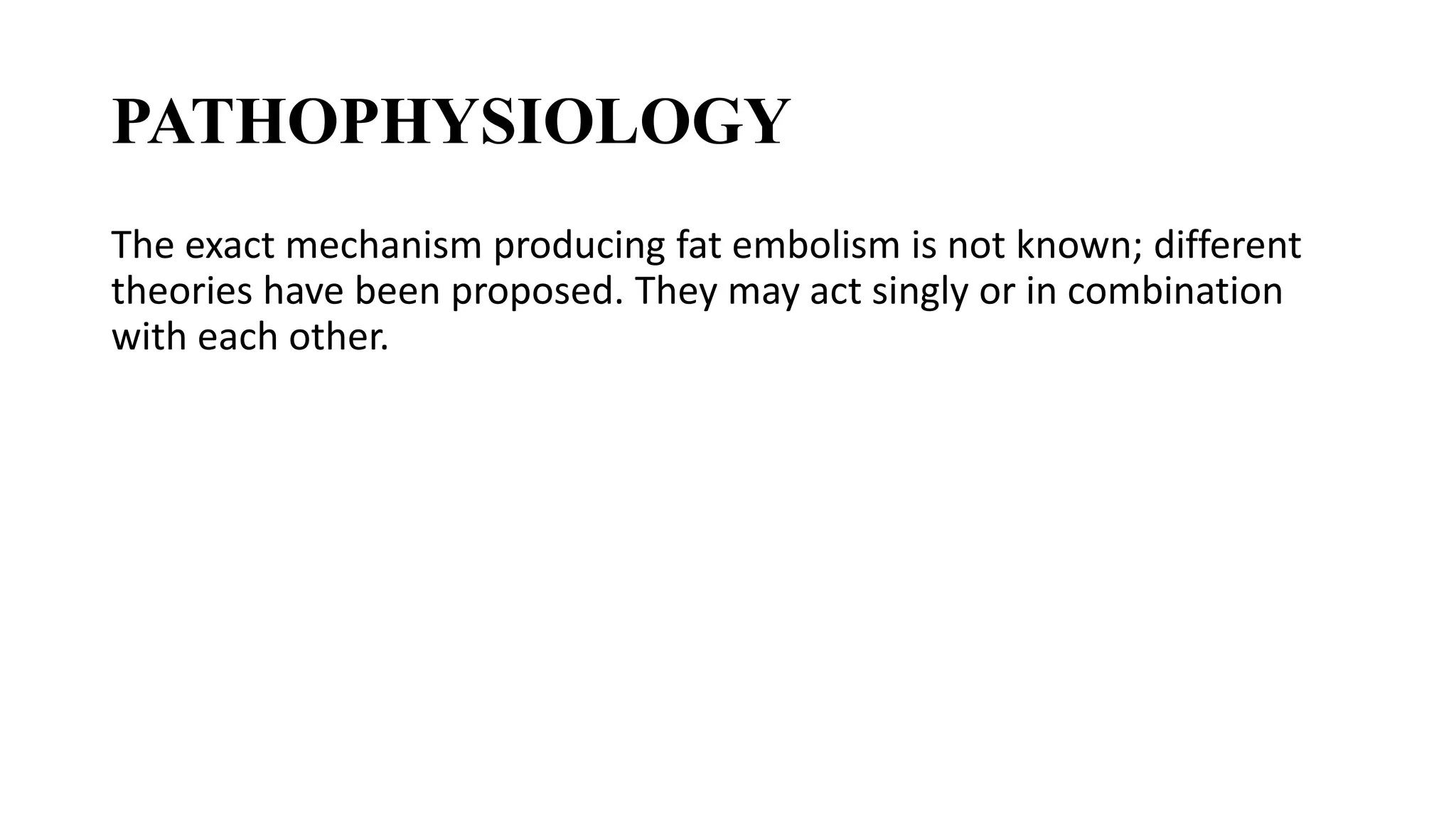 Fat embolism syndrome | PPTX