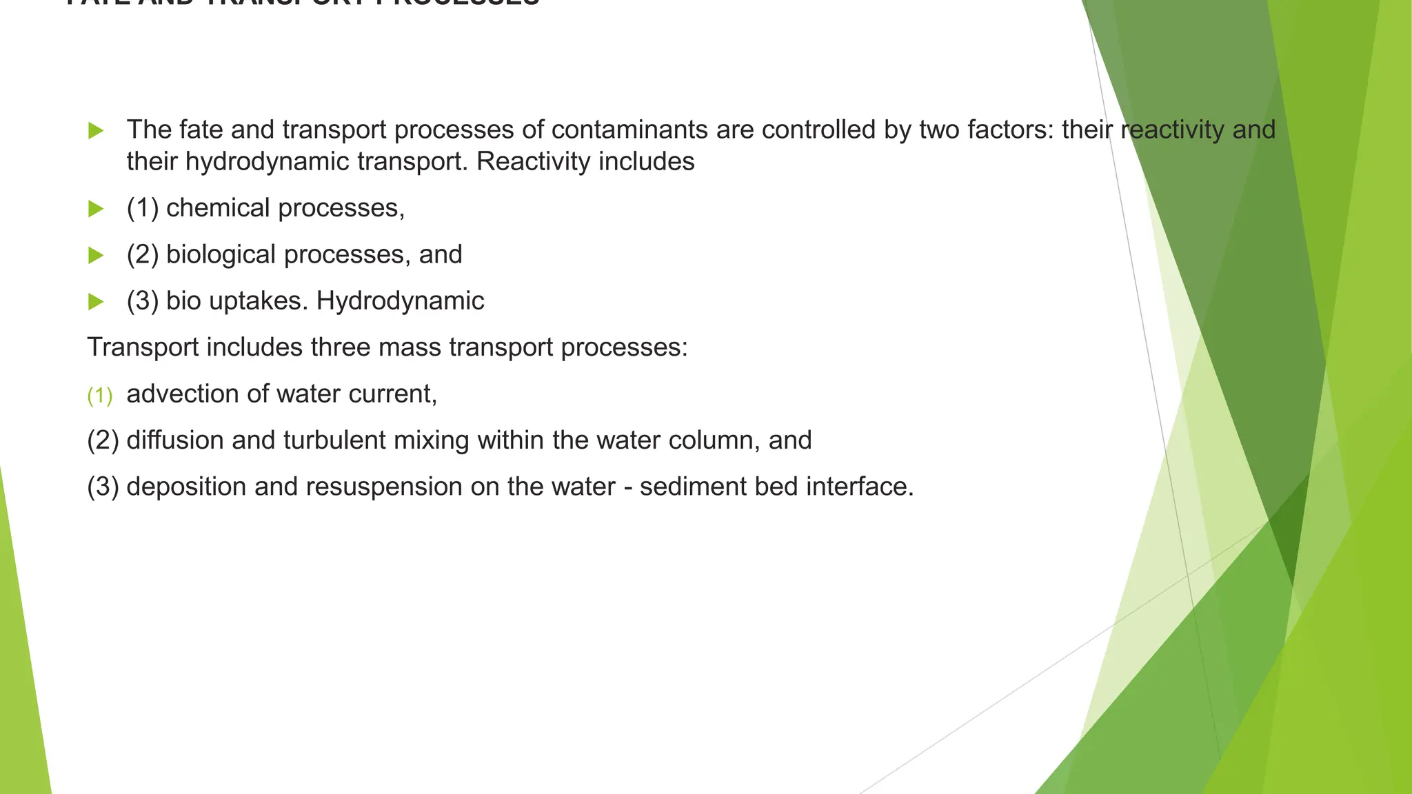 Fate of pollutants and pathways in environment | PPTX
