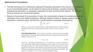Fate of pollutants and pathways in environment | PPTX