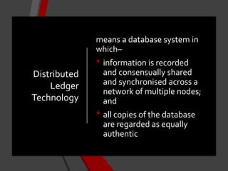 FATF FinTech & RegTech initiative: Gilbraltar Distributed Ledger ...