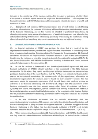 FATF guidance on politically exposed persons 'PEPS' | PDF