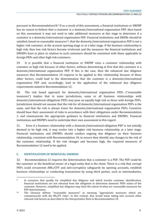 FATF guidance on politically exposed persons 'PEPS' | PDF | Life ...