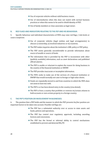 FATF guidance on politically exposed persons 'PEPS' | PDF