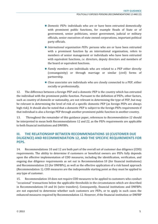FATF guidance on politically exposed persons 'PEPS' | PDF