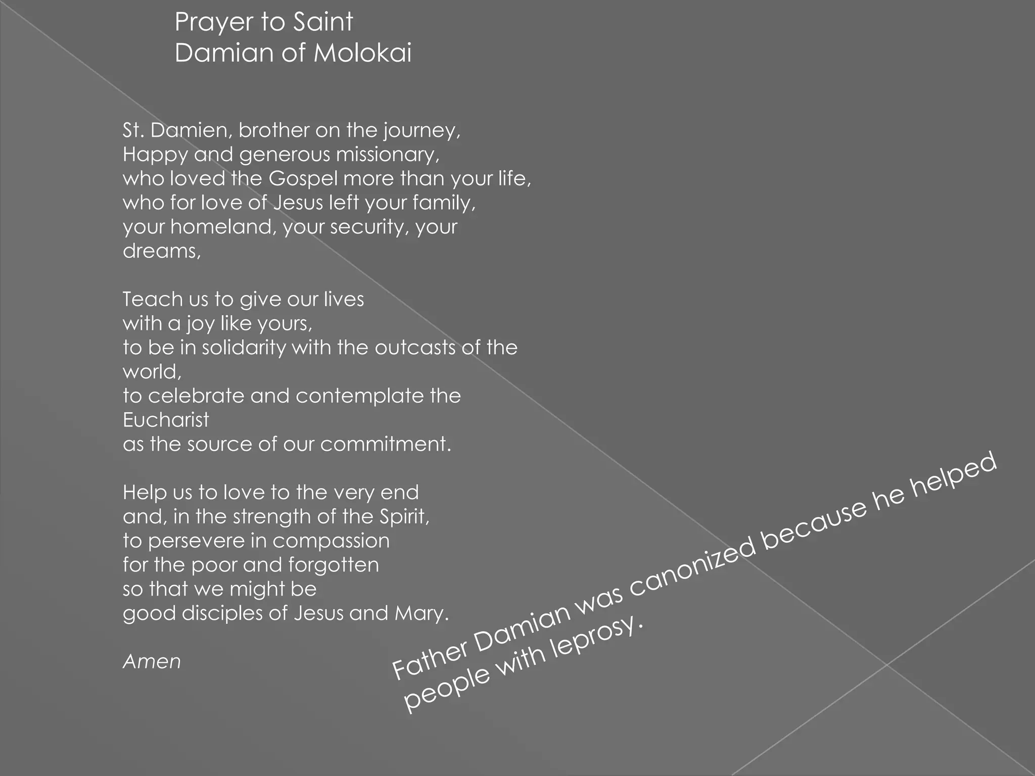 Father damian | PPTX
