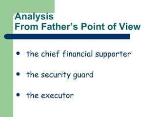 Father's Role in the traditional agricultural society | PPT